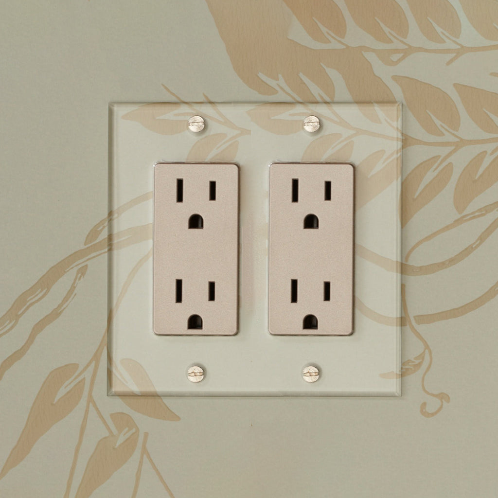 Invisible Plate 2 Gang Outlet | Outlet Covers | Casson Hardware