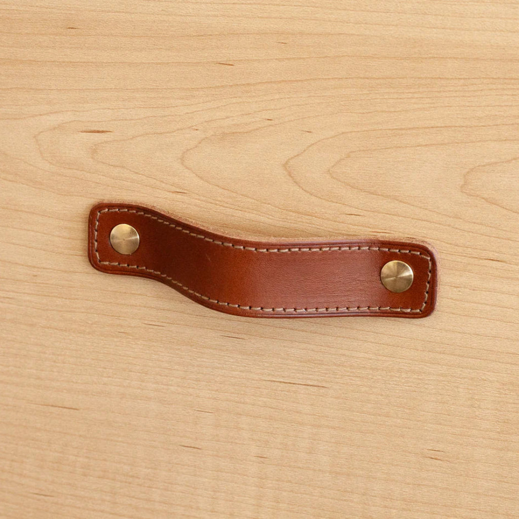 ST-SP02 Stitched Leather Strap Pull | Cabinet Hardware | Casson Hardware